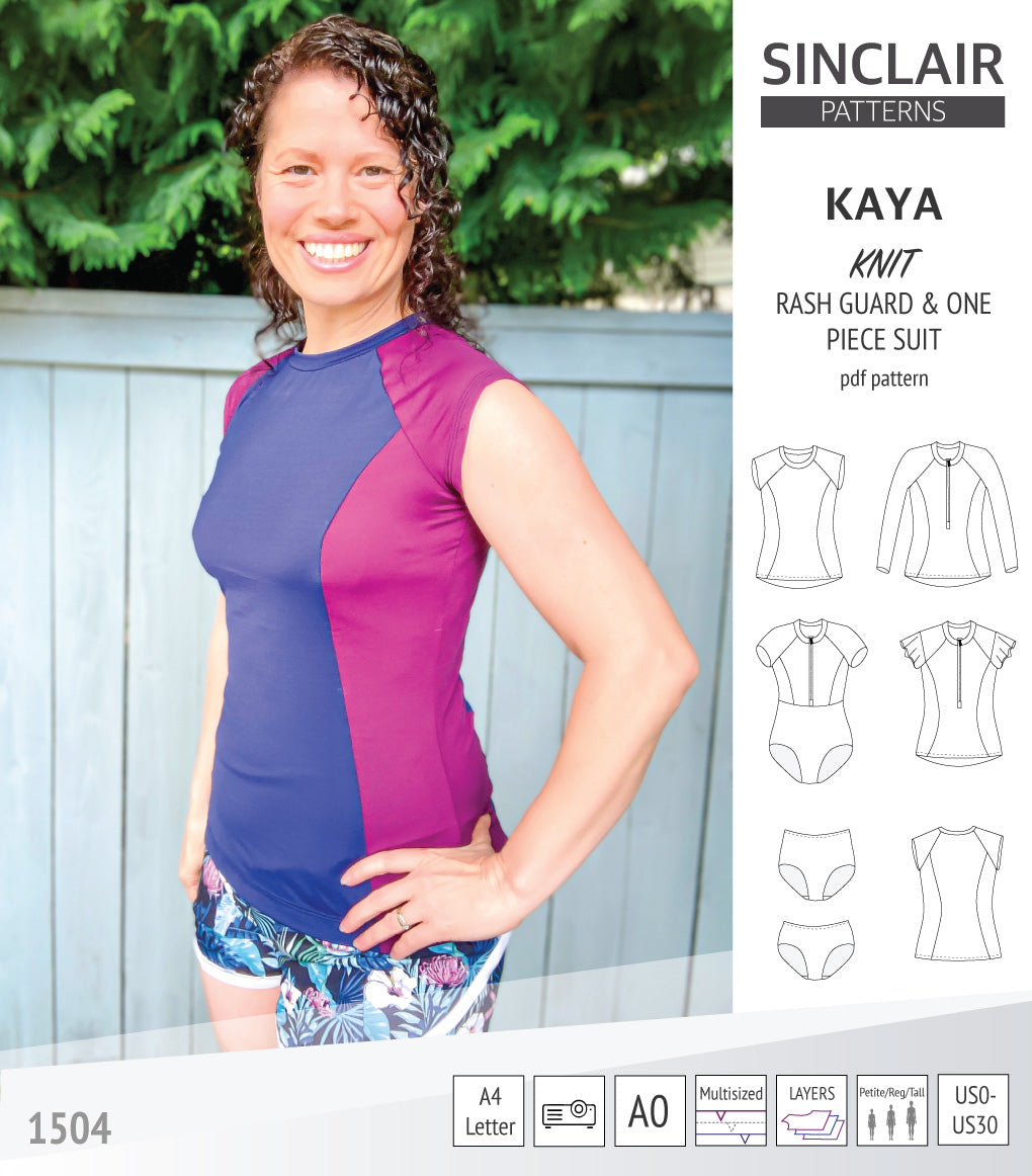 Kaya raglan rash guard, swim bottoms and a one piece suit (PDF ...