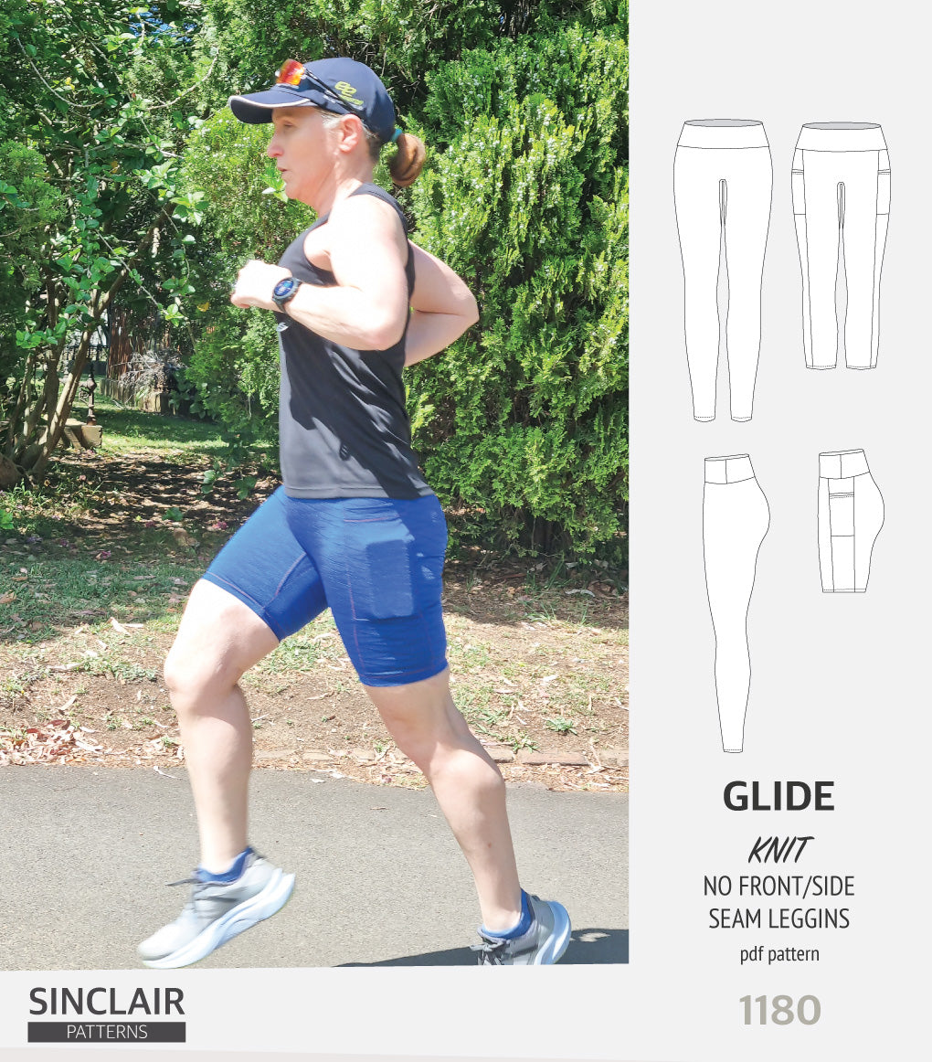Glide no front seam no side seam leggings (PDF) – Sinclair Patterns