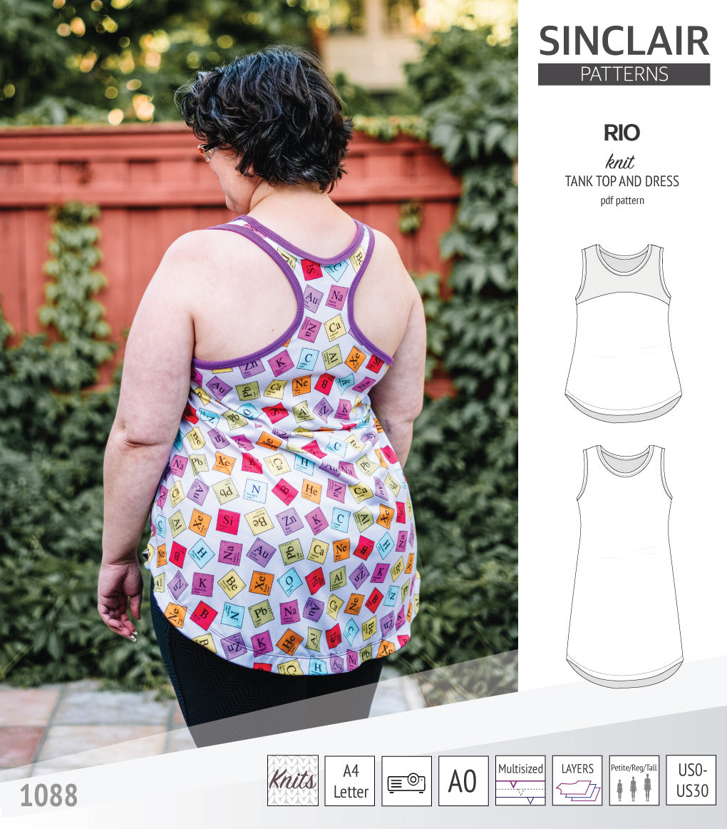 Rio knit top and dress (PDF) – Sinclair Patterns