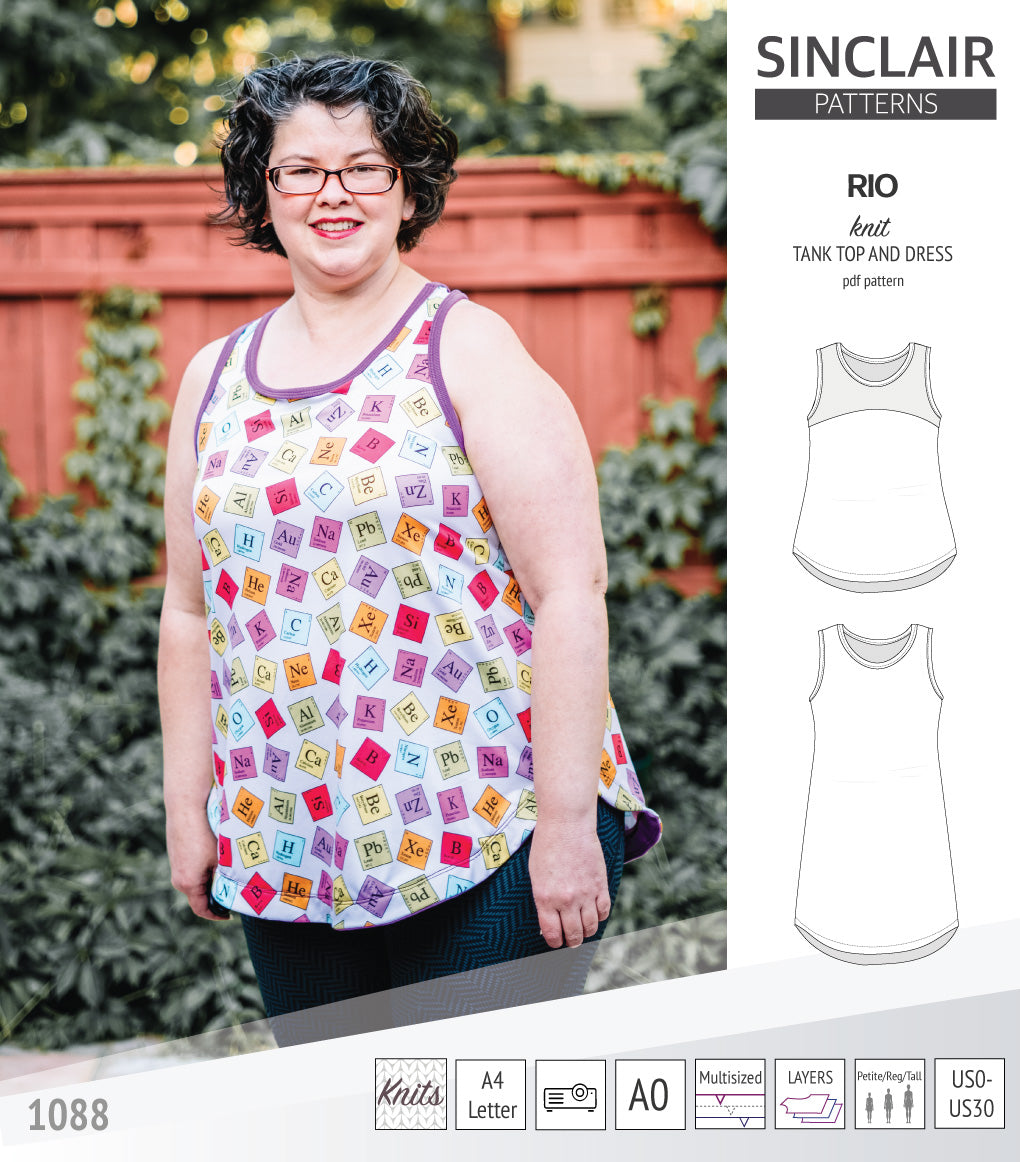 Rio knit top and dress (PDF) – Sinclair Patterns