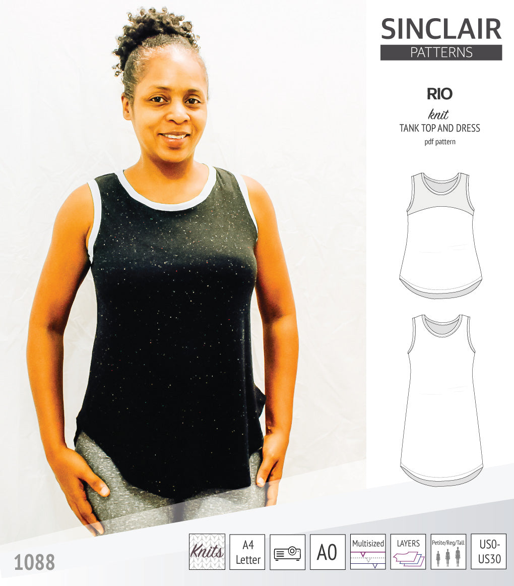 Rio knit top and dress (PDF) – Sinclair Patterns