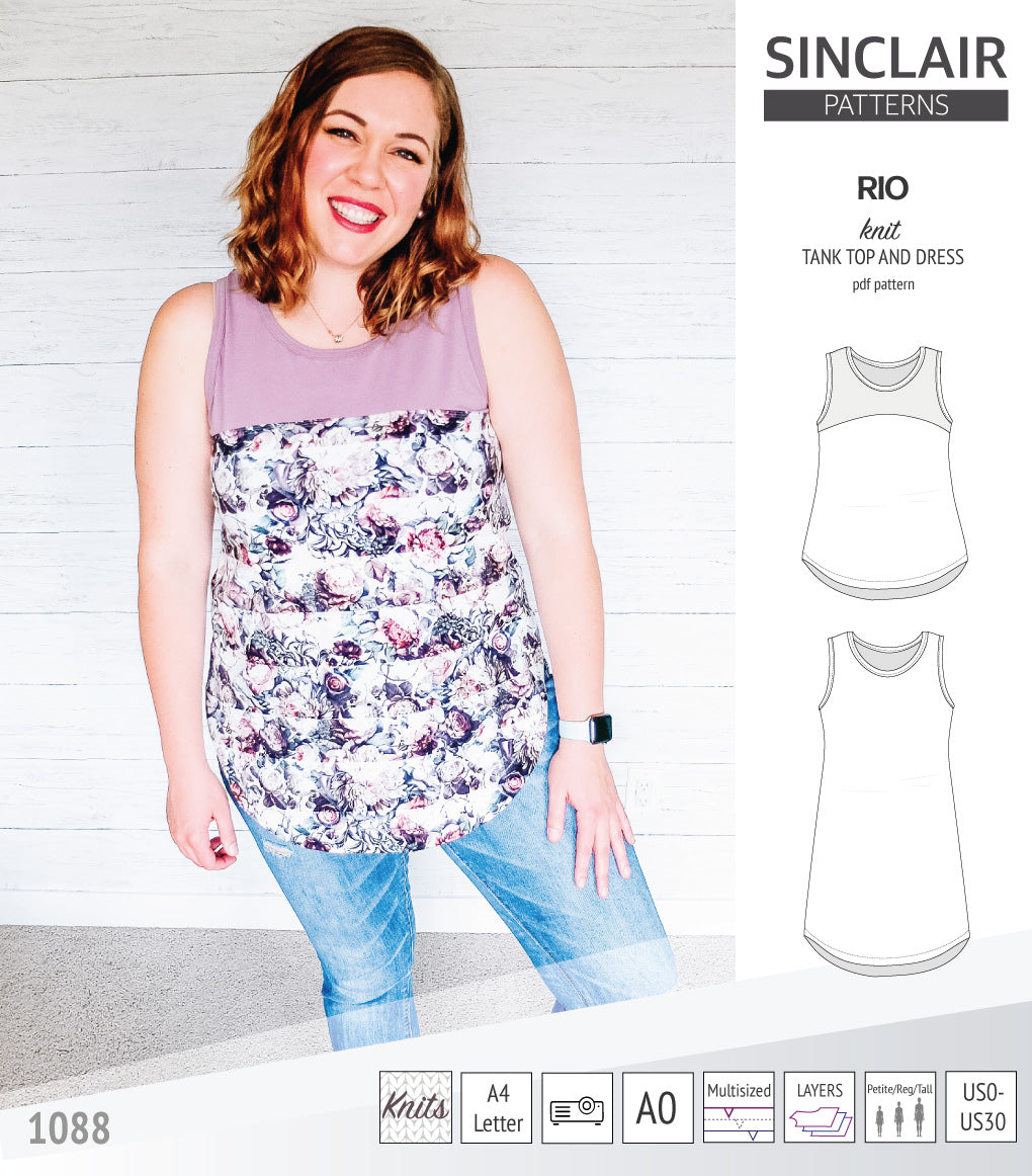 Rio knit top and dress (PDF) – Sinclair Patterns