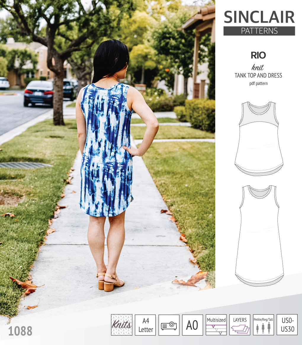 Rio knit top and dress (PDF) – Sinclair Patterns