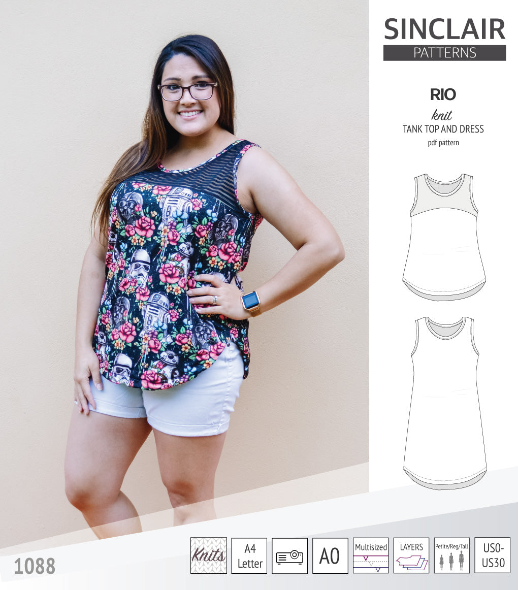 Rio knit top and dress (PDF) – Sinclair Patterns