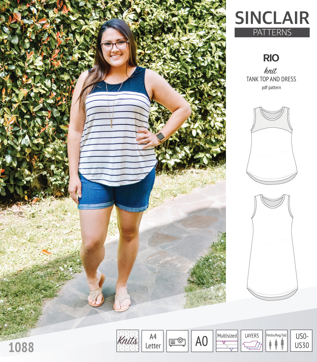 Rio knit top and dress (PDF) – Sinclair Patterns