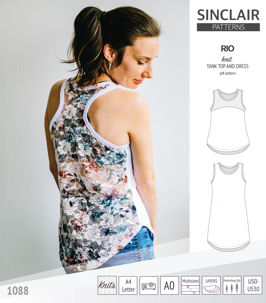 Rio knit top and dress (PDF) – Sinclair Patterns