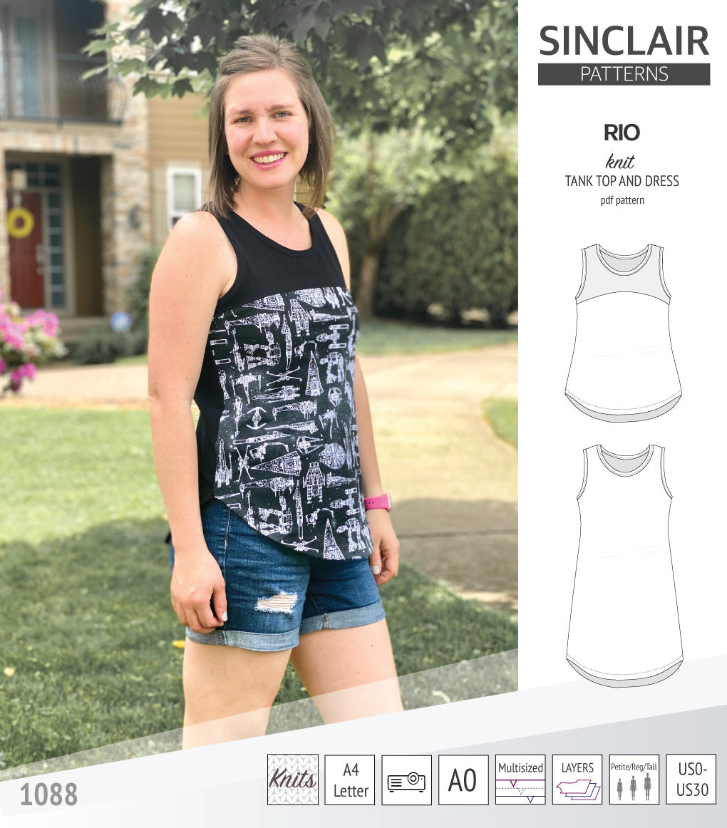 Rio knit top and dress (PDF) – Sinclair Patterns