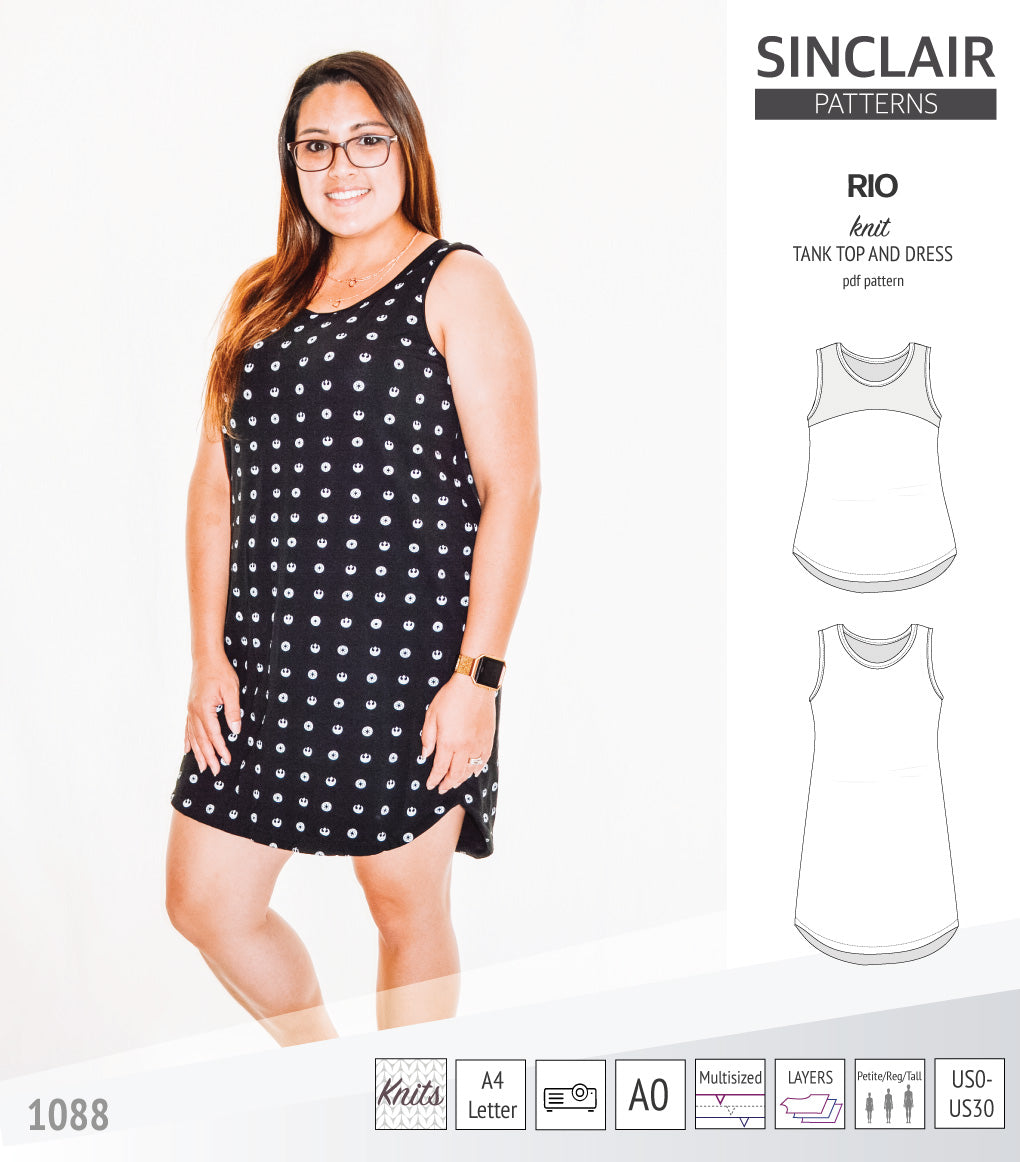 Rio knit top and dress (PDF) – Sinclair Patterns