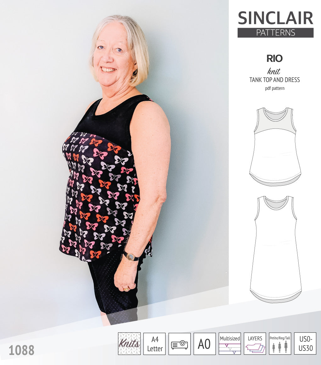 Rio knit top and dress (PDF) – Sinclair Patterns