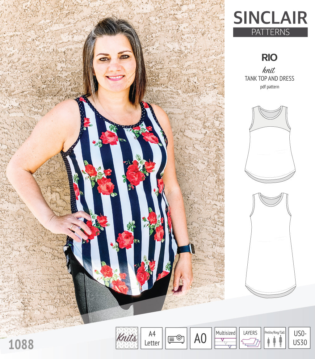 Rio knit top and dress (PDF) – Sinclair Patterns
