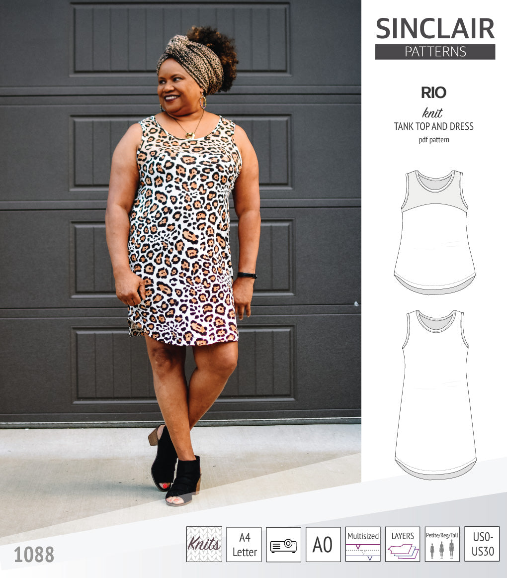 Rio knit top and dress (PDF) – Sinclair Patterns
