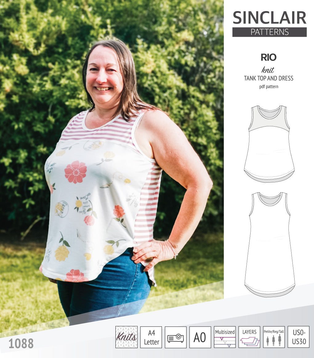 Rio knit top and dress (PDF) – Sinclair Patterns