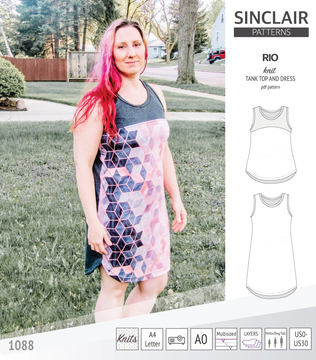 Rio knit top and dress (PDF) – Sinclair Patterns