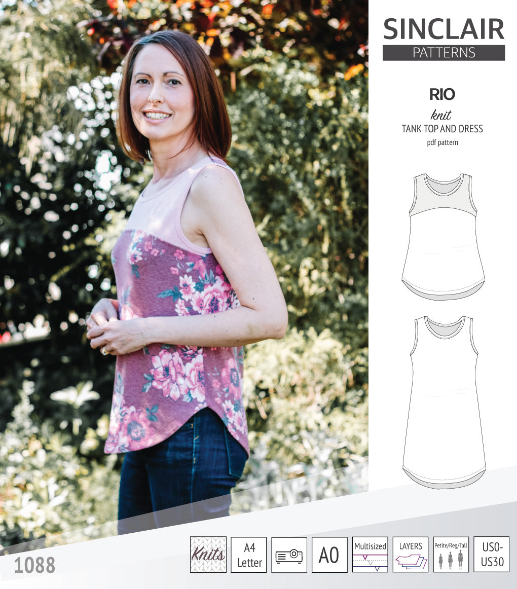 Rio knit top and dress (PDF) – Sinclair Patterns