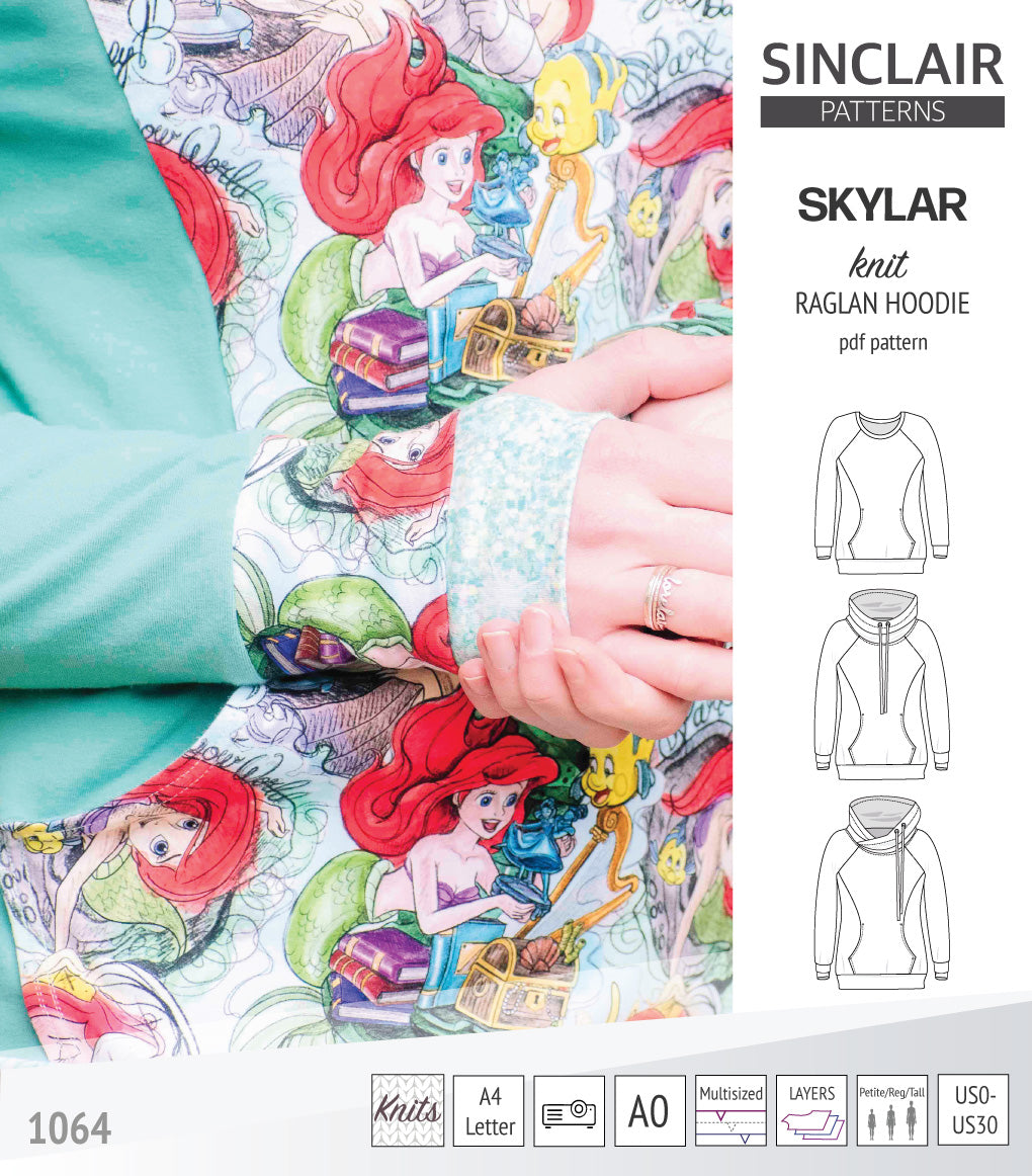Skylar knit raglan hoodie (PDF) – Sinclair Patterns