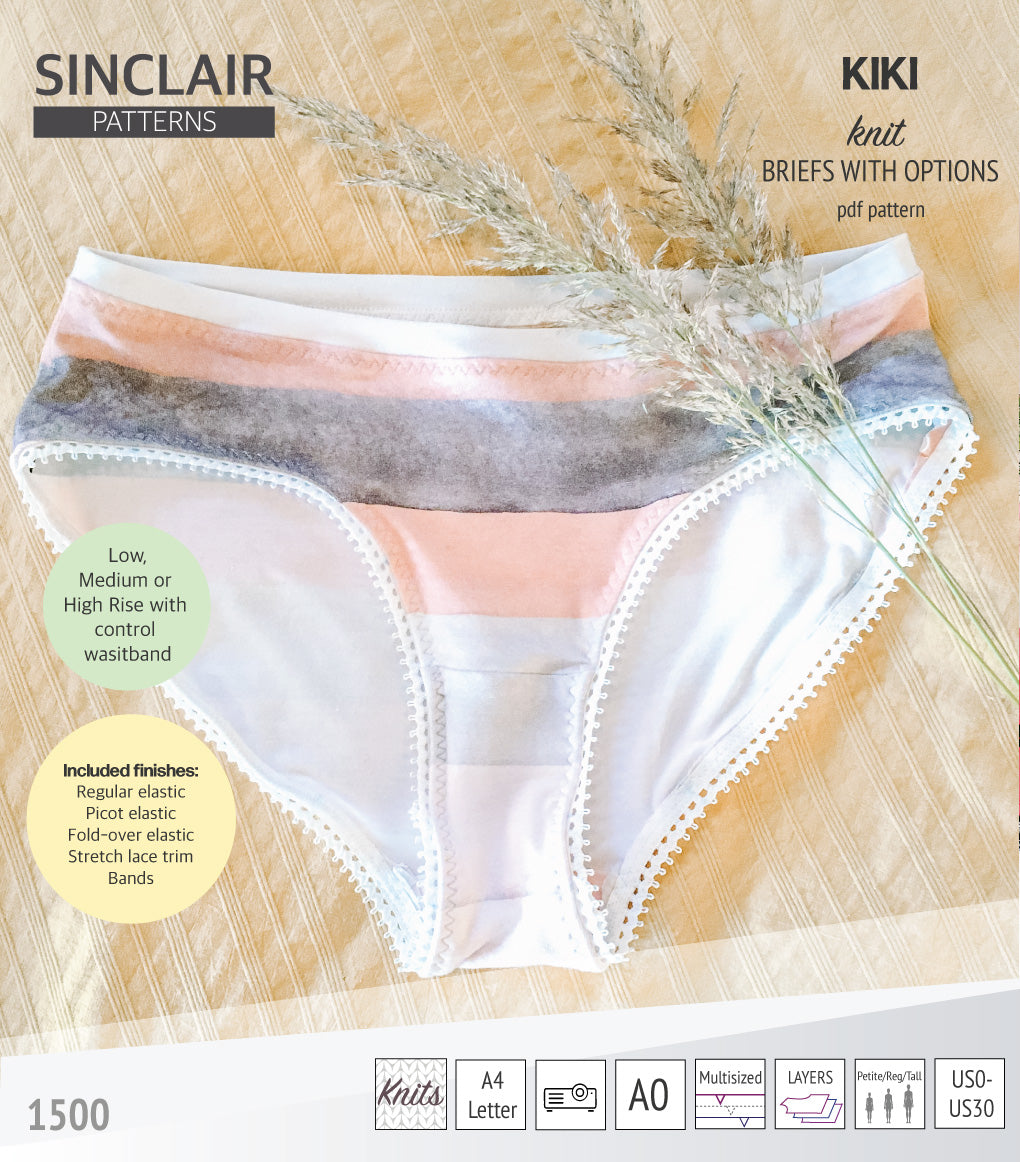 Kiki briefs / knickers / hipsters with low, medium and high rise ...